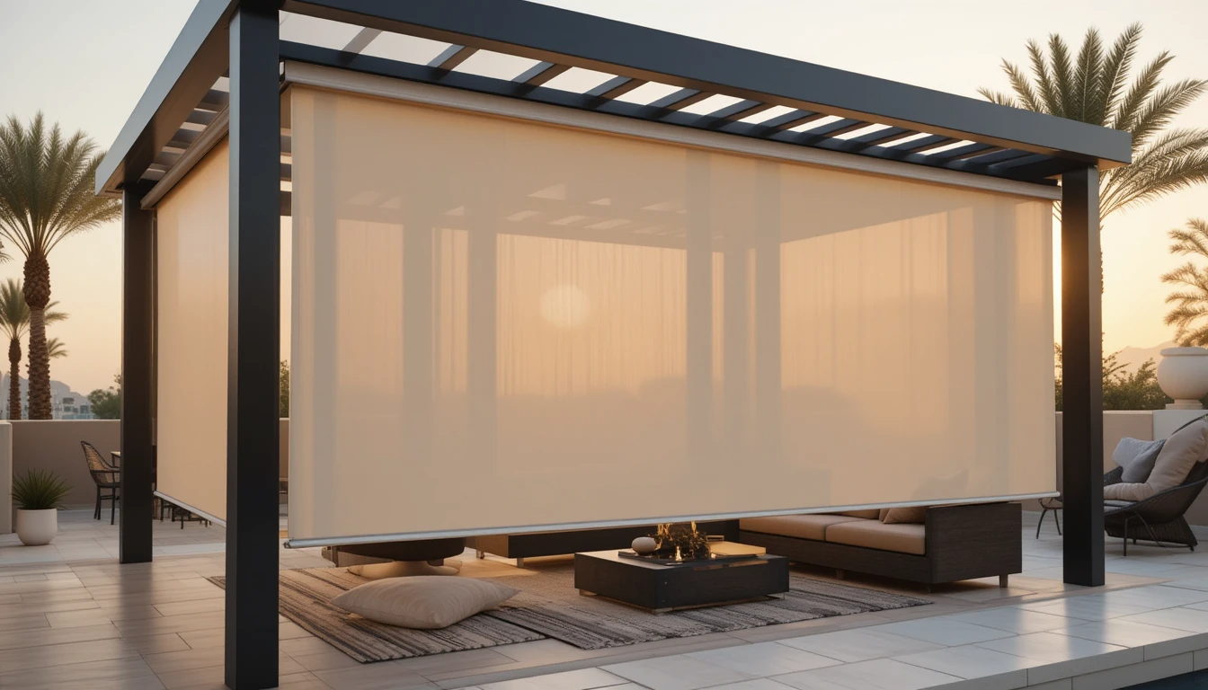 Zip Screen Blinds in Dubai | Custom & Motorized Outdoor Shades